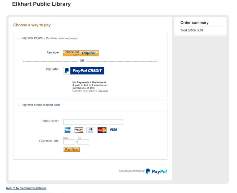 Learn how to pay your fines online - Elkhart Public Library