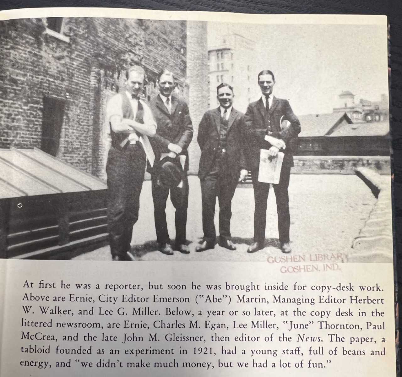 The best newspaperman Ernie Pyle ever knew called Elkhart home ...