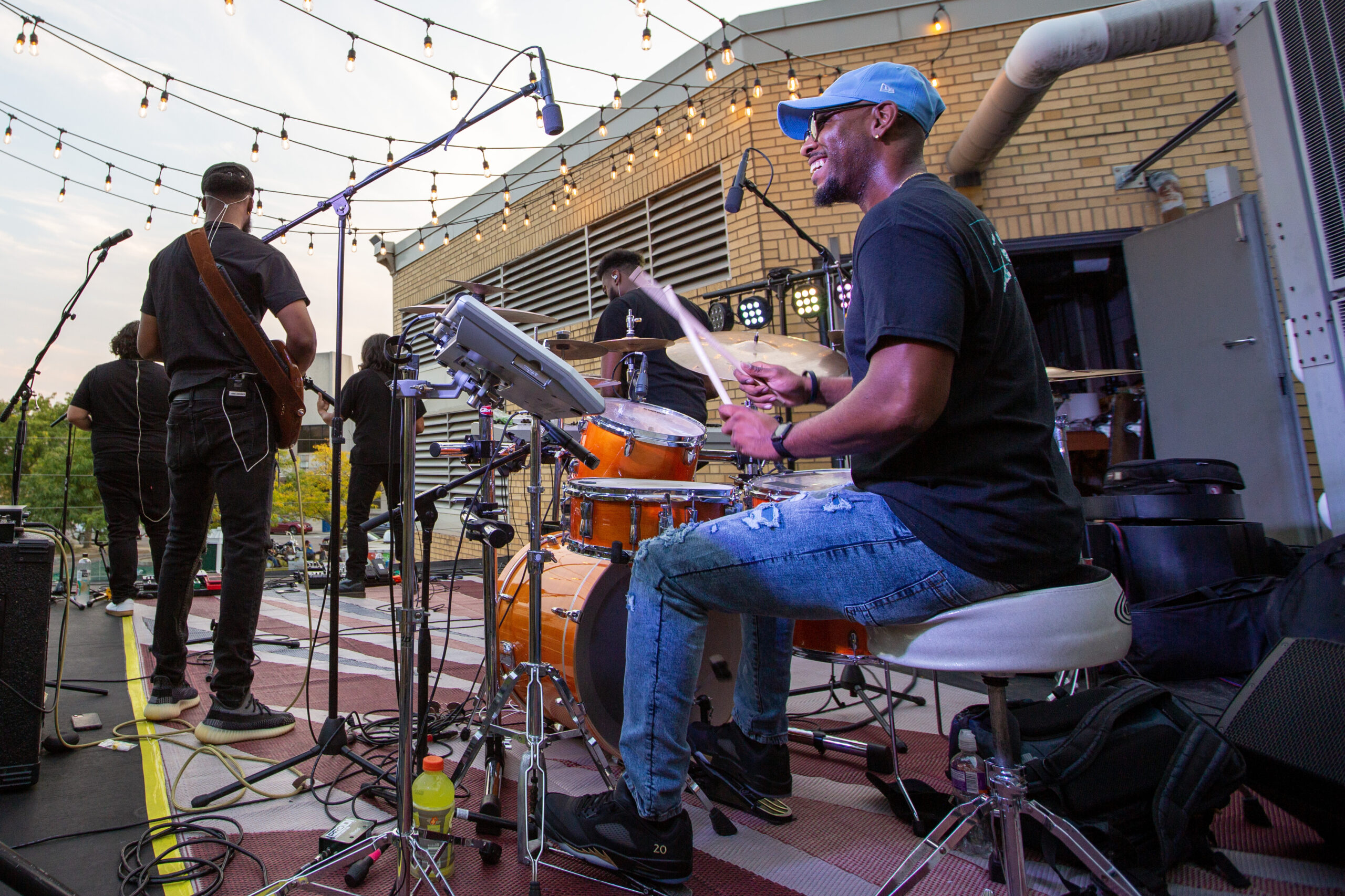 Brendyn Cane works and plays hard keeping the beat - Elkhart Public Library