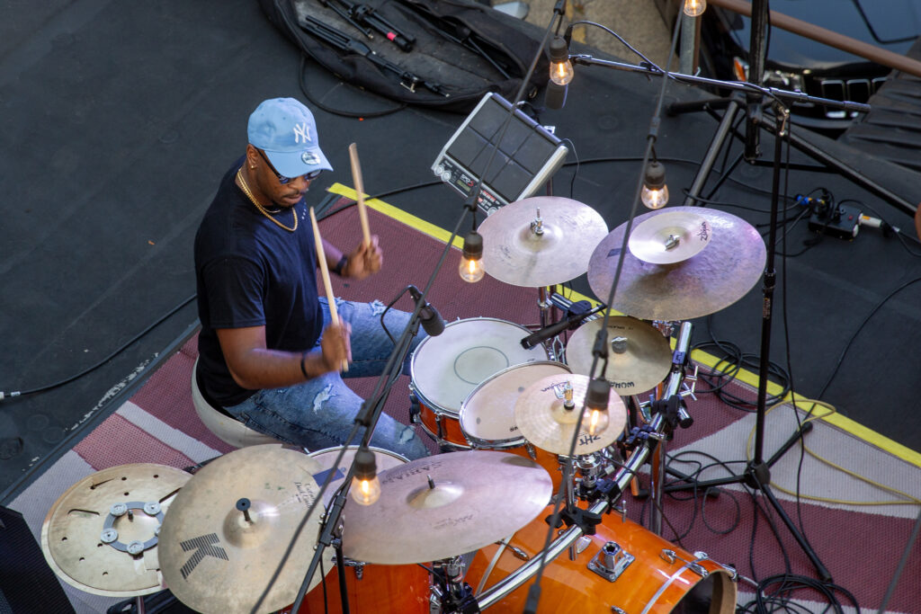 Brendyn Cane works and plays hard keeping the beat - Elkhart Public Library